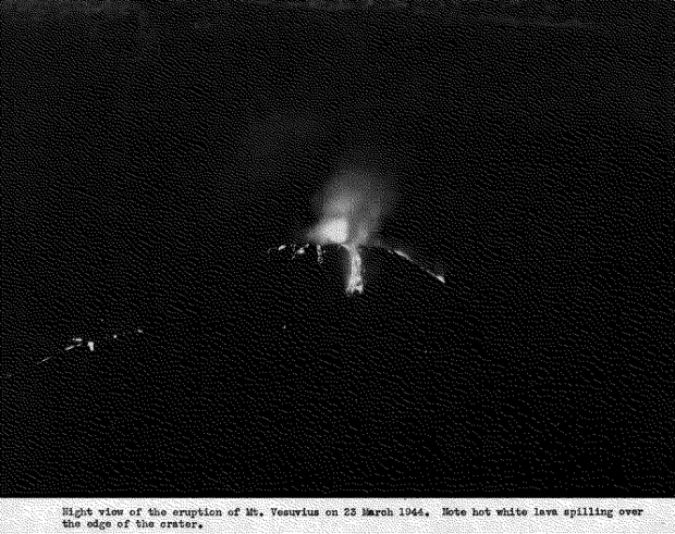 PHOTOS: Vintage Pictures Of Mount Vesuvius Erupting In 1944