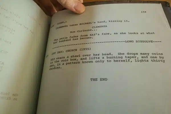 Builder Finds The Original Godfather Script And Didn't Even Know It