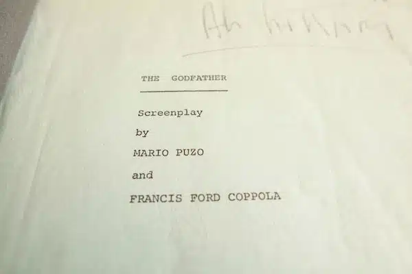 Builder Finds The Original Godfather Script And Didn't Even Know It
