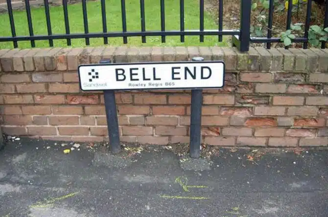 Here Are The Ten Rudest Street Names In Britain