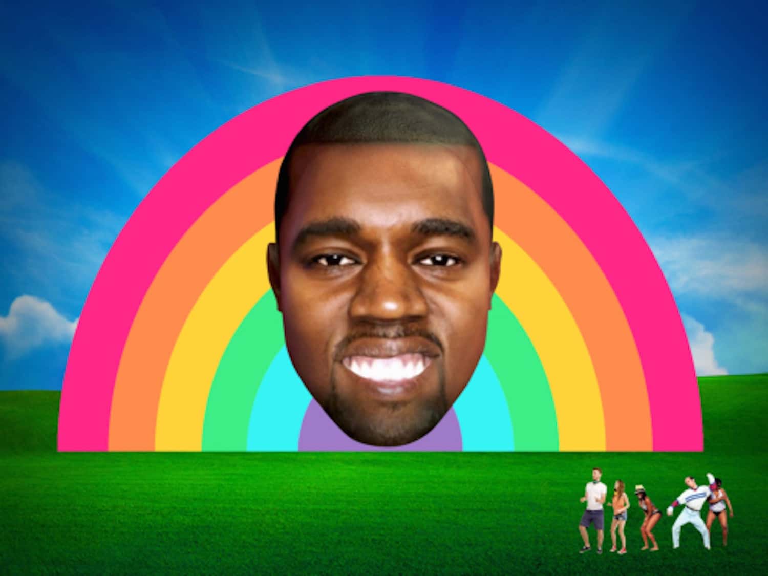 A 7 Meter Tall Giant Head Of Kanye West Is Coming To Bestival This Year