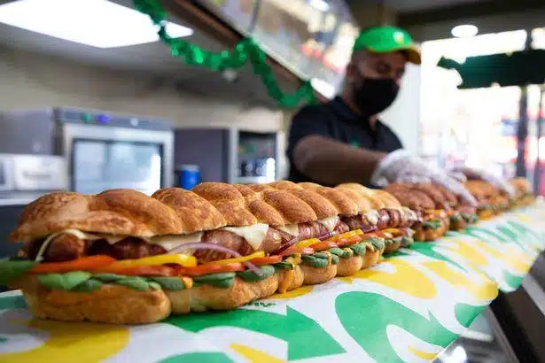 Subway Have Unvelied A Gigantic Six Foot Pigs In Blankets Based Sandwich