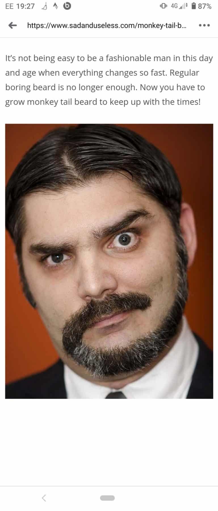 Monkey Tail Beards Have Become The New Facial Trend Of 2021
