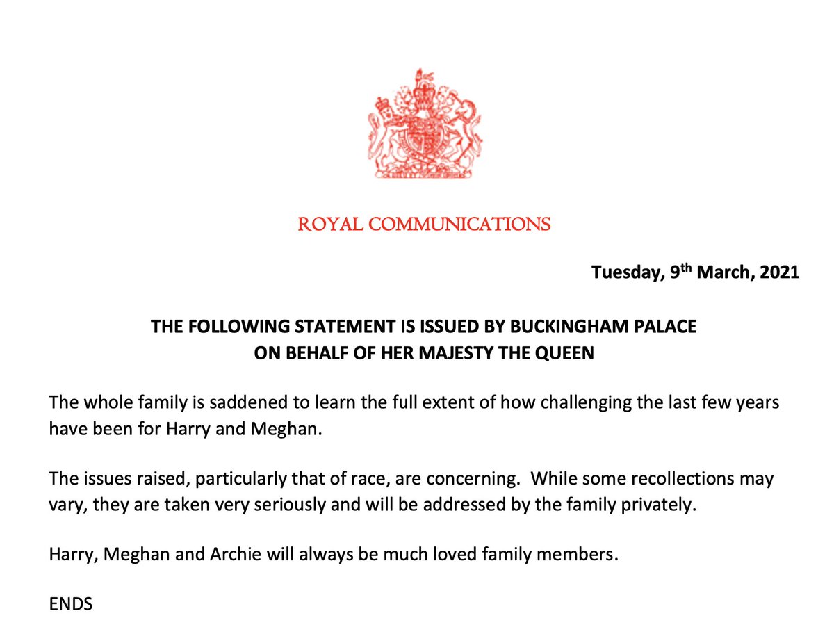 Buckingham Palace Have Finally Released A Statement Regarding The ...