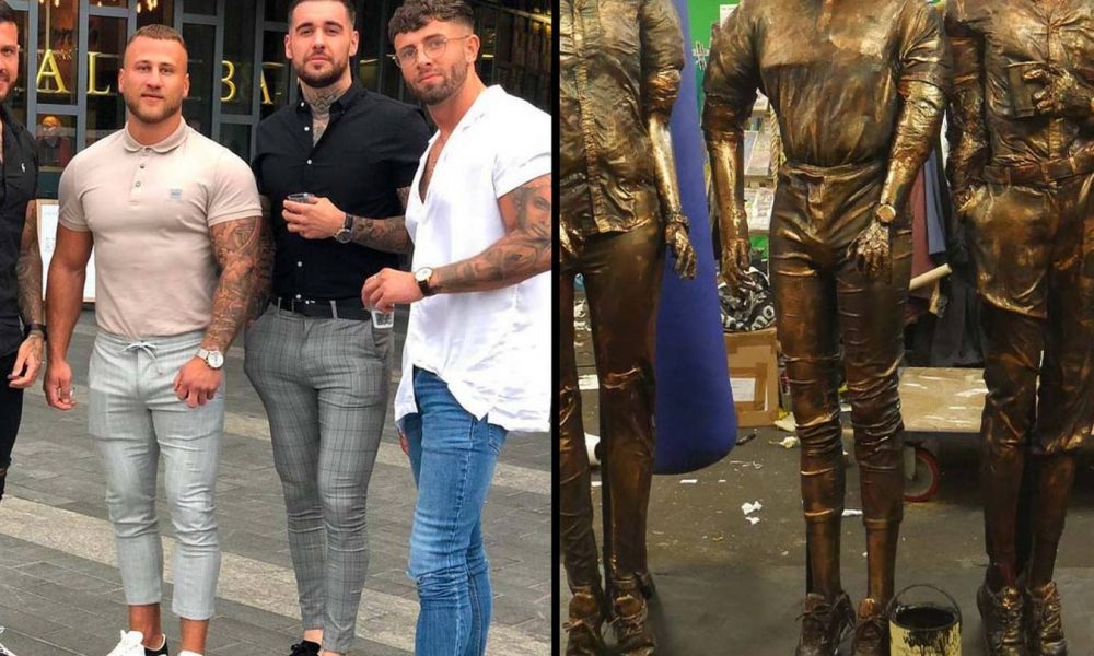 Someone Has Made A Statue Of The Infamous 'Four Lads In Jeans' Meme