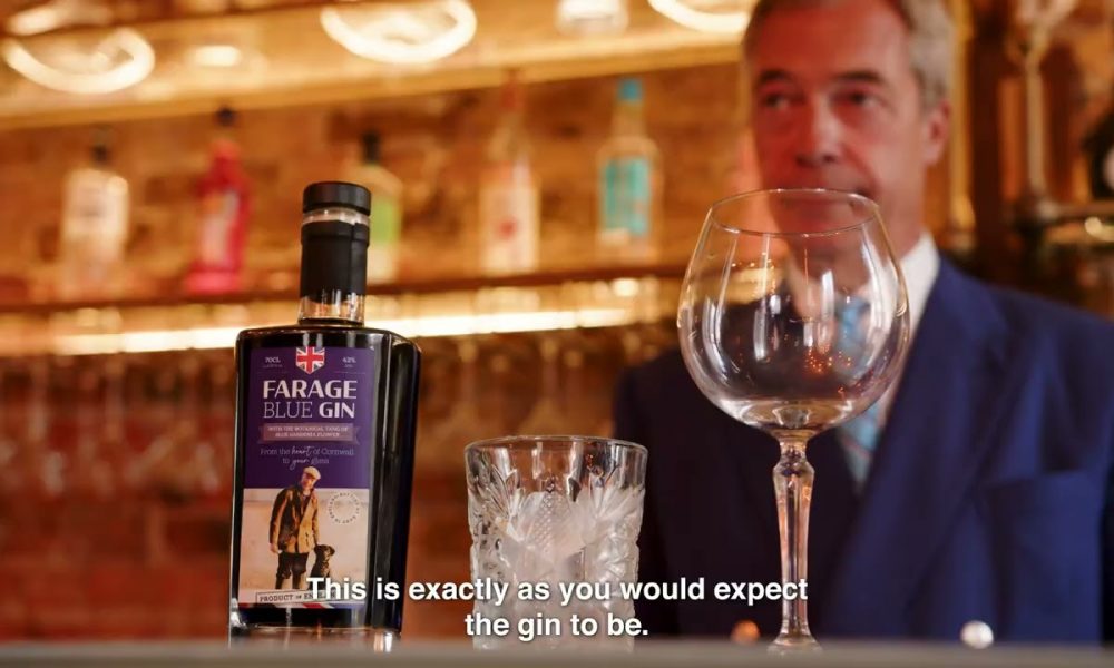 Nigel Farage Has Released 'Farage Gin: A Taste Of Brexit'