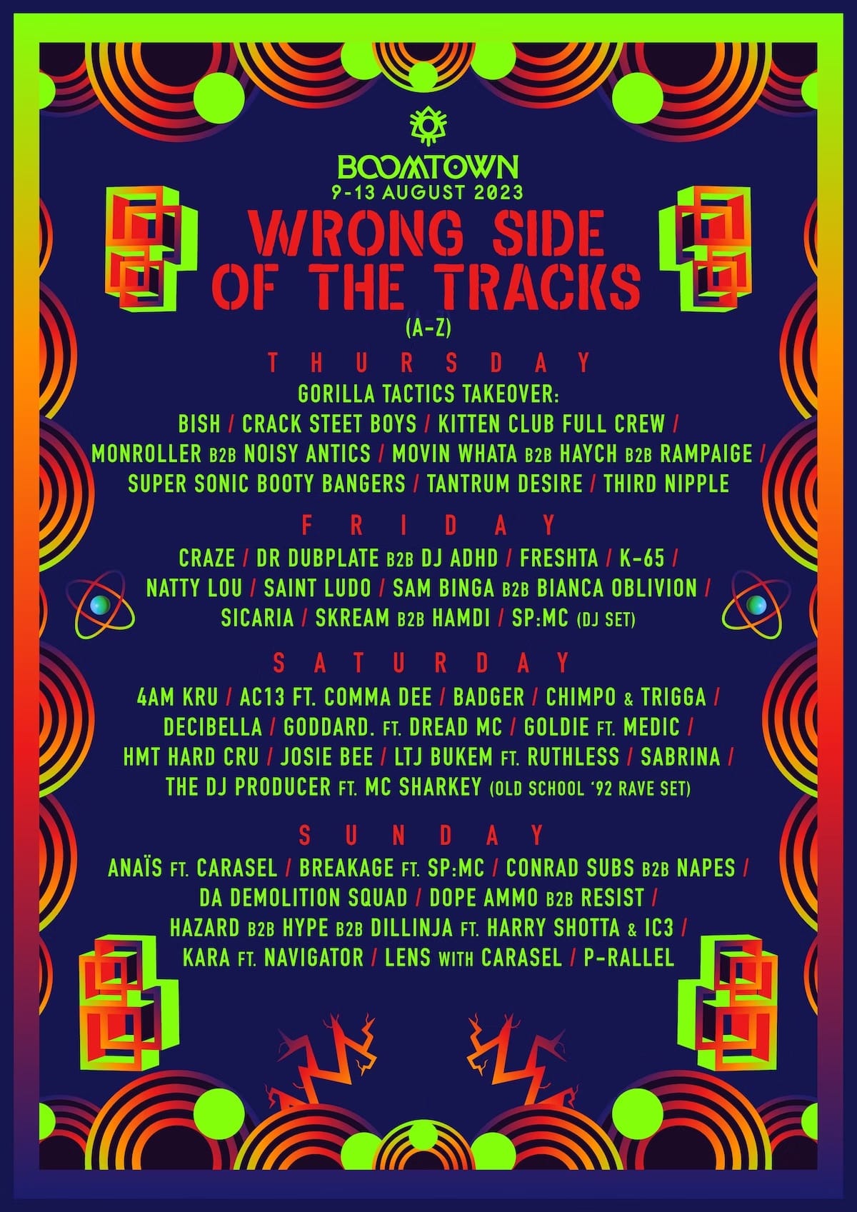 Boomtown Festival Releases Its Full Lineup For 2023 Edition