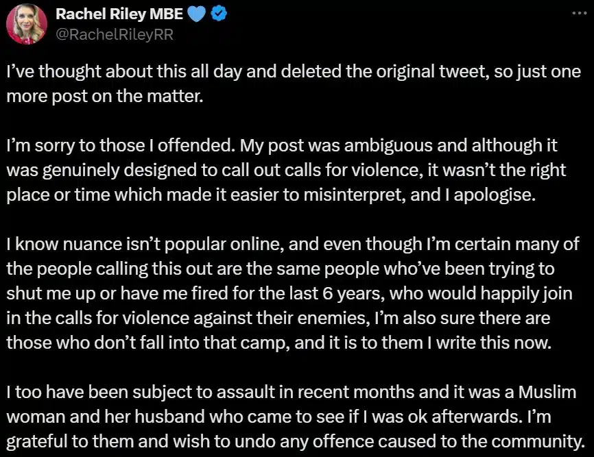 Rachel Riley Apologises After Channel 4 Urged To Sack Her Over ...