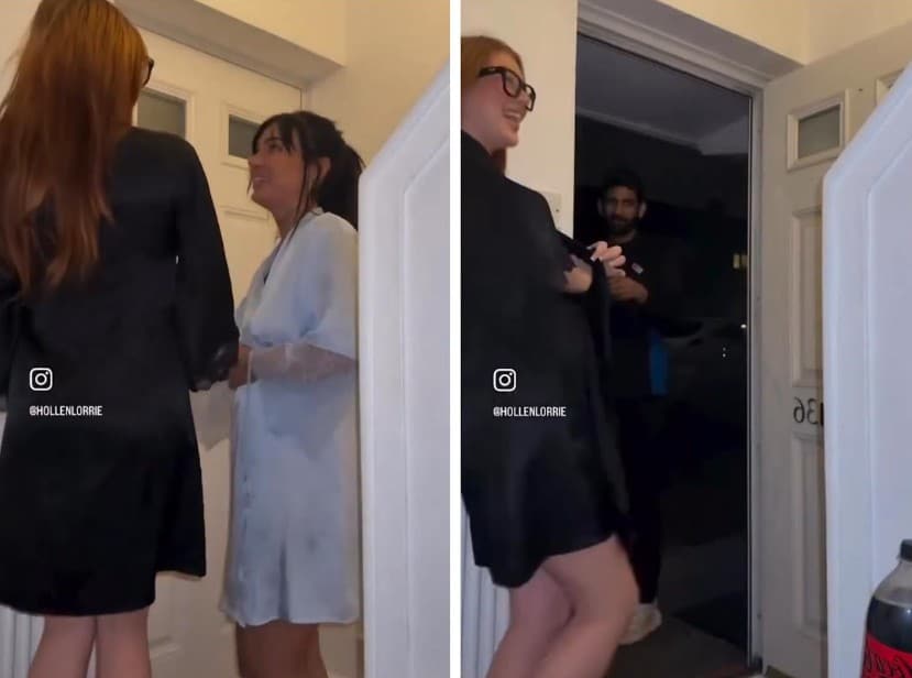 British Girls Under Fire For Flashing Pizza Delivery Driver